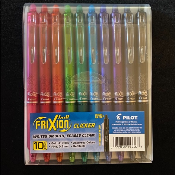 pilot | Office | Pilot Frixion Clicker Erasable Refillable And Retractable Gel Ink Pens Count ...